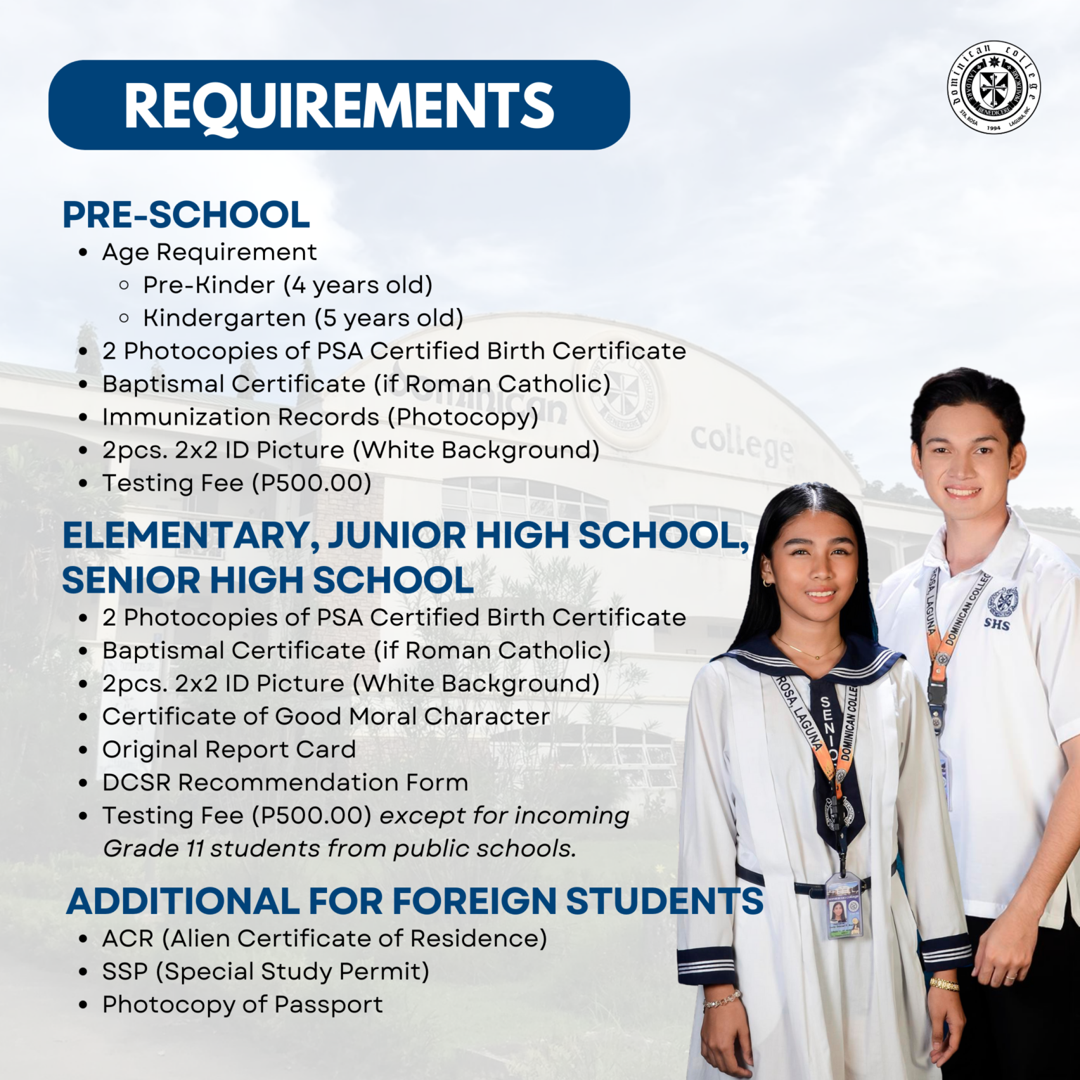 DCSR Website – Official Website